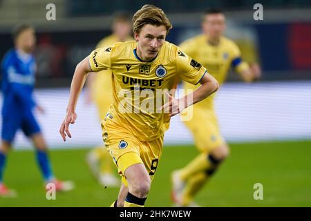 GENT, BELGIUM - FEBRUARY 2: Cisse Sandra of Club Brugge dribbles with ...