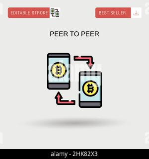 Peer to peer exchange concept icon Stock Vector Image & Art - Alamy