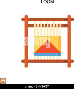Loom Simple vector icon. Illustration symbol design template for web ...