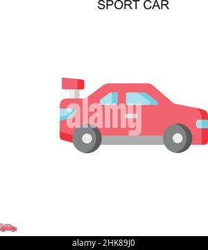 Xenon car lamp icon vector. Flat icon isolated on the white background ...