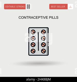 Birth, contraception, control vector icon on transparent background ...