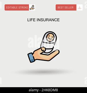 Home security concept icon. Summer vacation safety abstract idea thin ...