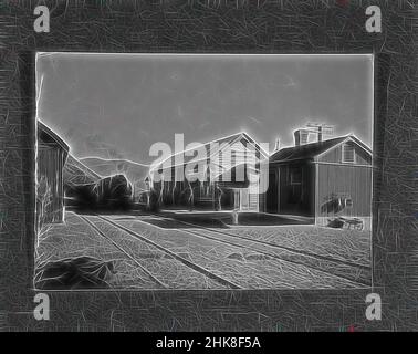 Copy of a photograph of Kerrow (Kurow) Railway Station, Muir & Moodie ...