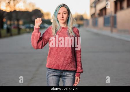 international signal for domestic violence help gesture symbol. SOS ...
