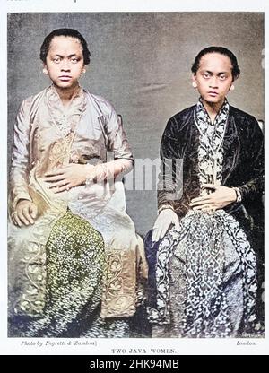 Machine Colorized Java Women from the book ' The living races of ...