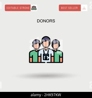 Human organ transplantation concept. Vector illustration of donor and ...