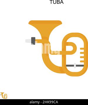 Tuba Simple vector icon Stock Vector Image & Art - Alamy