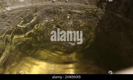 Circular dim water. Pure water vibration Stock Photo - Alamy
