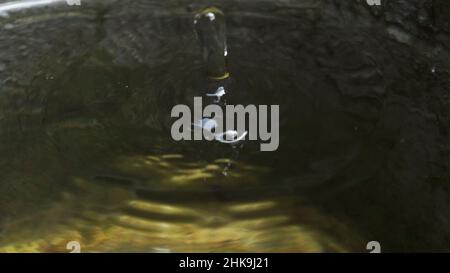 Circular dim water. Pure water vibration Stock Photo - Alamy