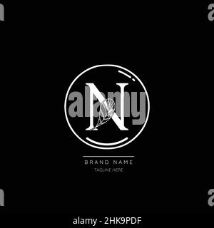 Floral Initial Alphabet I flowers bouquet composition. Elegant ...