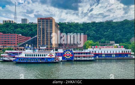 Gateway Clipper Fleet, Princess, Pittsburgh, Pennsylvania Stock Photo ...
