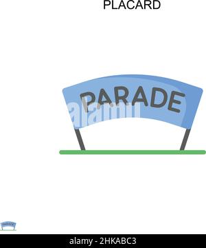 Placard Simple vector icon Stock Vector Image & Art - Alamy