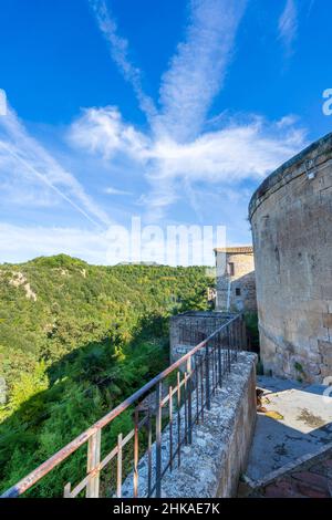 Piazza Pietro Busatti square, Ancient Sources, Village, Sorano, Tuscany ...