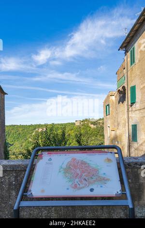 Piazza Pietro Busatti square, Ancient Sources, Village, Sorano, Tuscany ...