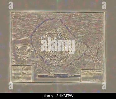 Map of Philippeville, 1710; Plan the Philippe-Ville. Map of ...