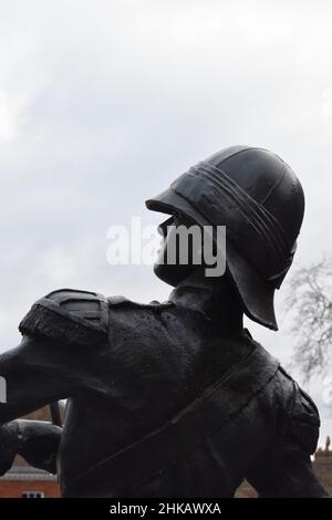 Little drummer boy statue, by Arnold, Earl of Albemarle, Shire Hall ...