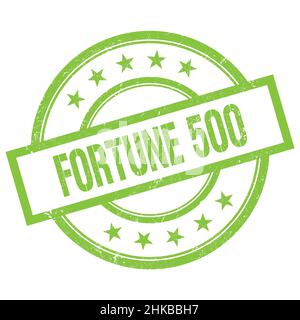 FORTUNE text written on green round vintage rubber stamp Stock Photo ...