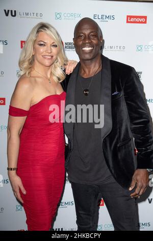 LONDON, ENGLAND - FEBRUARY 02: Virginia Offiah and Martin Offiah attend ...