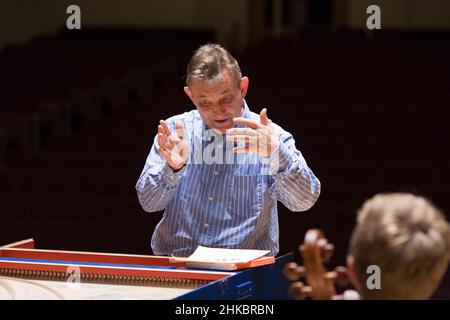 British harpsichordist and conductor Trevor David Pinnock CBE ...