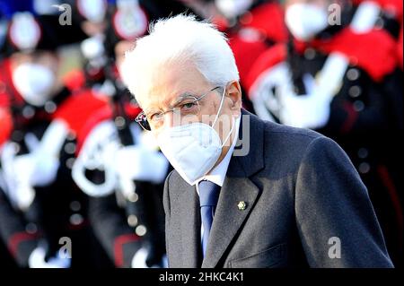 Sergio Mattarella new president of the Italian republic, during the ...