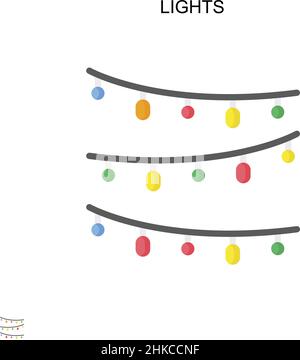 Lights Simple vector icon. Illustration symbol design template for web ...