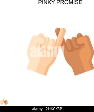 pinky promise symbol icon vector illustration graphic design Stock ...