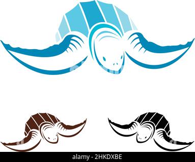 Turtle. Easy editable layered vector illustration Stock Vector Image ...