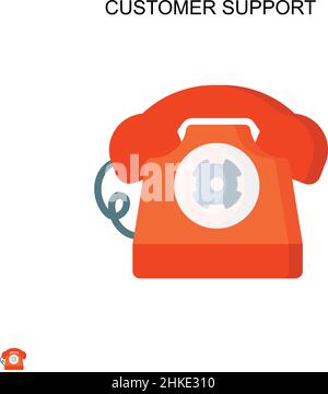 Customer support Simple vector icon. Illustration symbol design ...