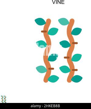 Vines Simple vector icon. Illustration symbol design template for web ...