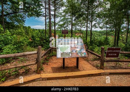Map of Lumpkin in Georgia Stock Photo - Alamy