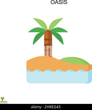 Oasis Simple vector icon. Illustration symbol design template for web ...