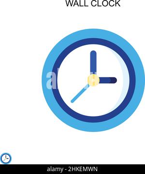 Wall-clock Simple vector icon. Illustration symbol design template for ...