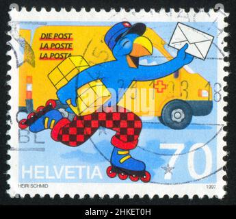 SWITZERLAND - CIRCA 1997: a stamp printed in the Switzerland shows ...