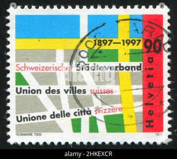 SWITZERLAND - CIRCA 1997: a stamp printed in the Switzerland shows ...