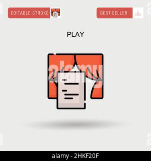 Play sign. Red and black circle. Arrow icon. Sound symbol. Click button ...