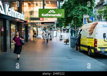 New Zealand, Auckland, January 13, 2016: central streets of auckland ...
