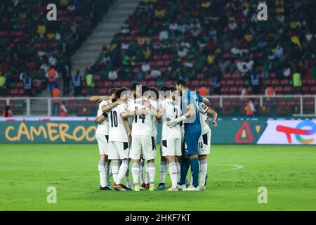 (3) Omar Kamal of Egypt team during penalty shot at the Africa Cup of ...