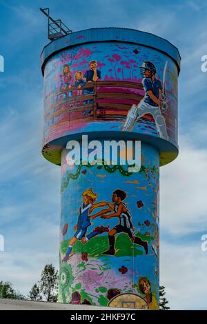 Water Tower Art, Yerong Creek, NSW, Australia Stock Photo - Alamy