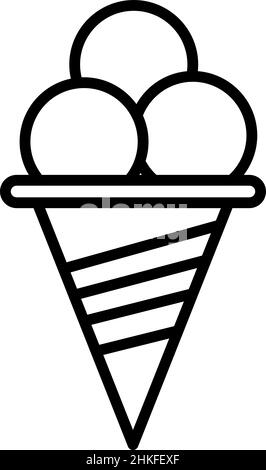 ice cream in a cone Stock Vector Image & Art - Alamy