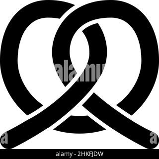 pretzel food icon Stock Vector Image & Art - Alamy