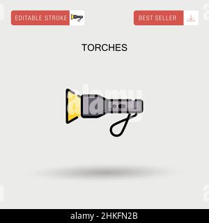 Set of vector torches Stock Vector Image & Art - Alamy