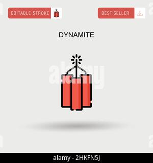 Dynamite icon. Simple illustration of dynamite vector icon for web ...
