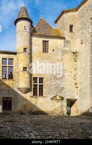 France, Gironde, Saint-Ferme, village on the Via Lemovicensis or ...