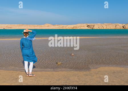 Landscape Magic lake Hidden bay ecosystems Ras Mohammed National Park ...