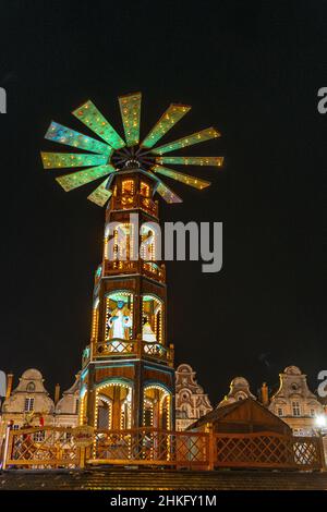 City of Calais at Christmas, France Stock Photo - Alamy