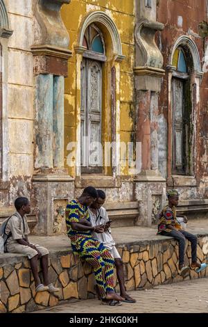 Benin, Porto Novo, the afro bresilian Grand Mosque Stock Photo - Alamy