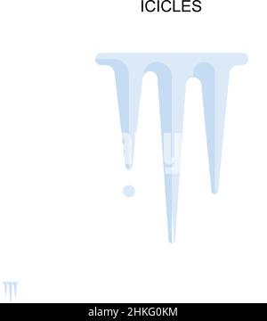 Icicles Vector Icon Design Illustration Stock Vector Image & Art - Alamy