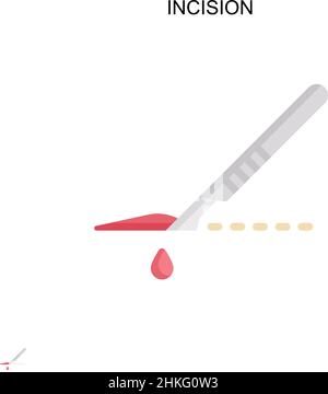 vector illustration of surgical incisions of the abdominal cavity Stock ...