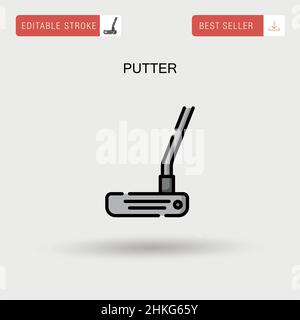 Golf putter icon Stock Vector Image & Art - Alamy