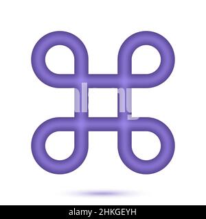 Command icon. Cmd vector symbol. Vector illustration isolated on white ...